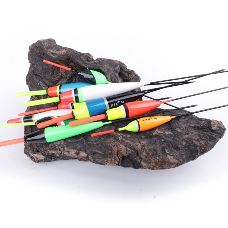 10Pcs Long Tail Fishing Float Set Fishing Bobbers Fishing Light Float ...