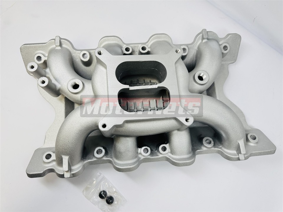 70-86 Ford 351 Cleveland 351C Cooling Air Gap Intake Manifold Dual ...