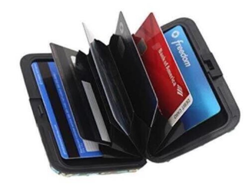 Extra Thick Aluminum Aluma Hard Case Credit Cards Wallet (Assorted 6 ...