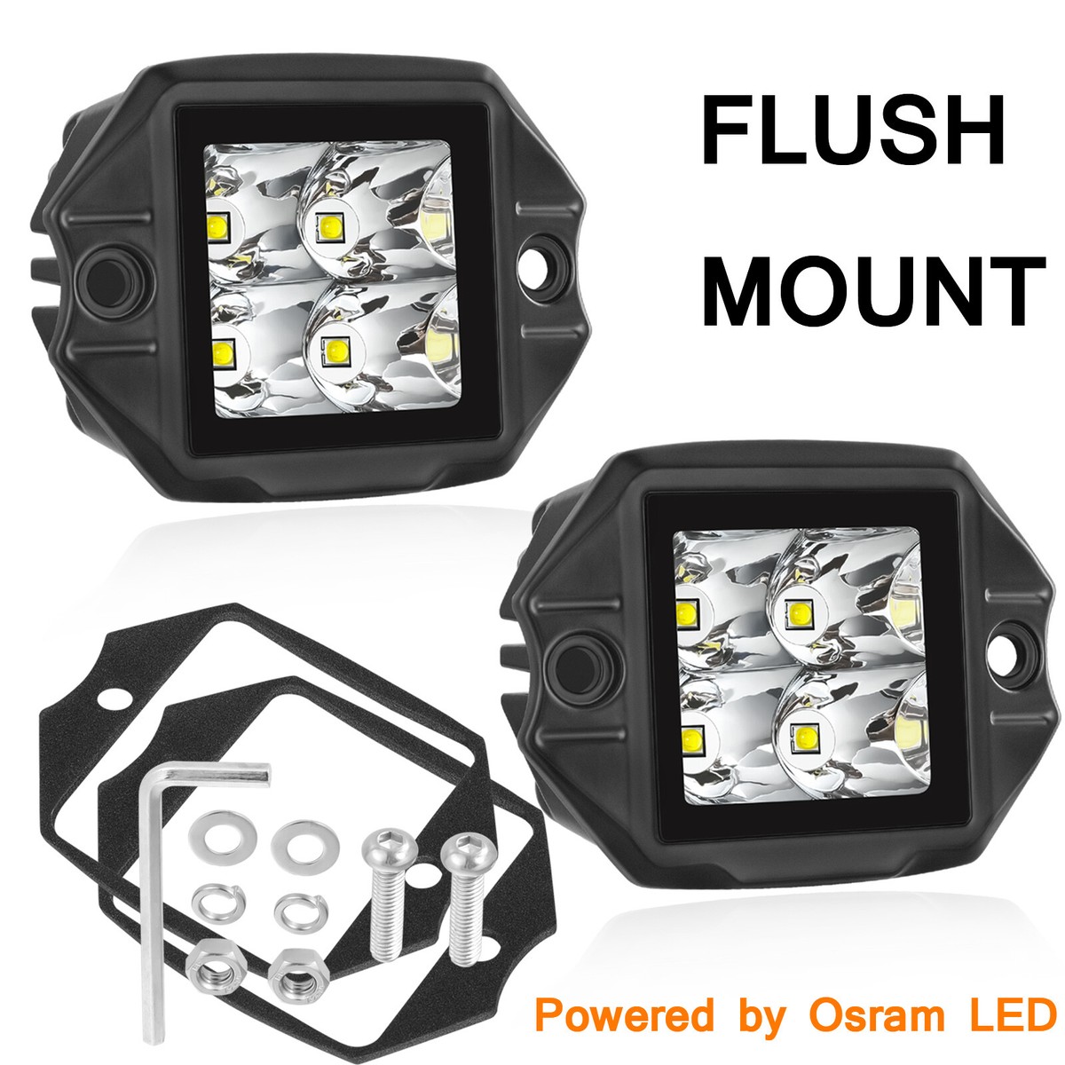 Reverse Flush Mount Off Road Lights