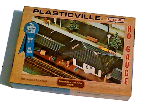 Plasticville U.S.A. #2806 HO scale Suburban Station with box Bachmann ...
