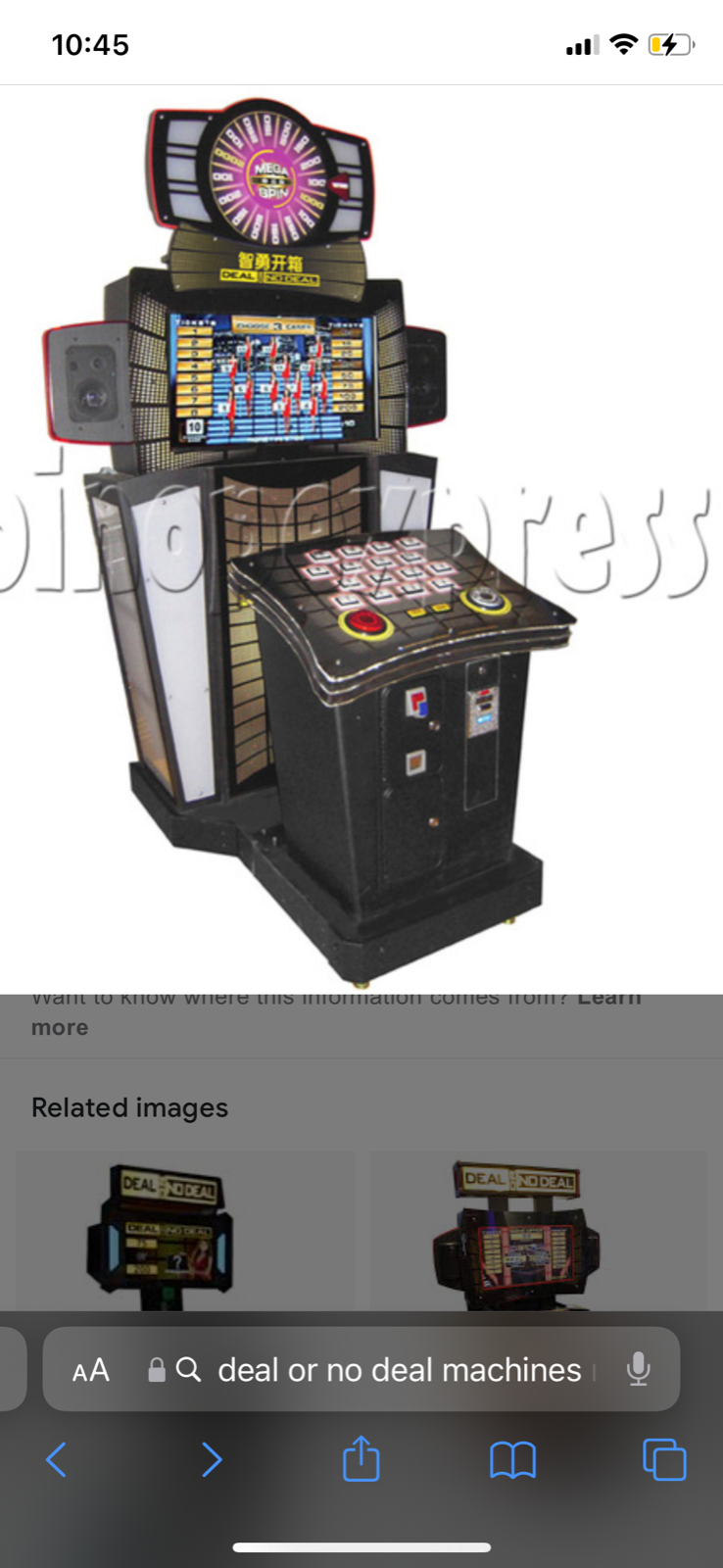 Deal or no deal arcade gaming machine | eBay