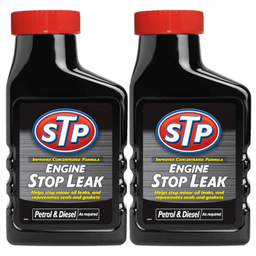 2 x STP Engine Oil Stop Leak Additive Renews Seals Gaskets Petrol ...