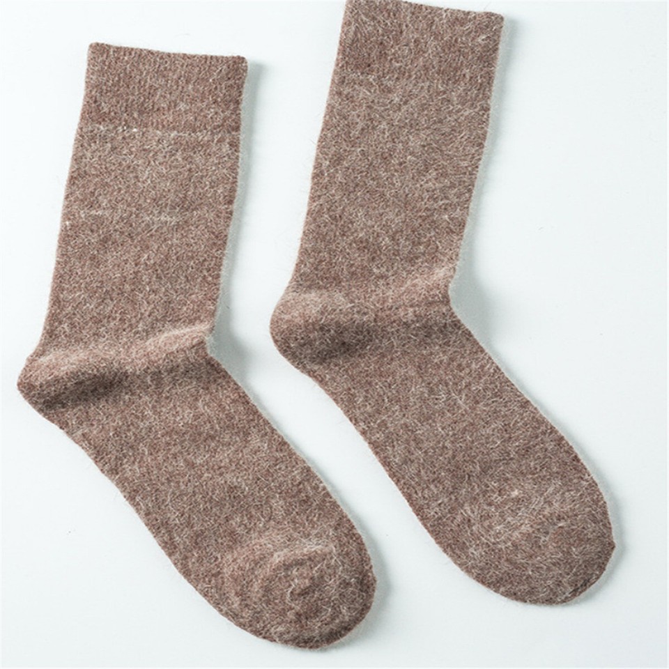 Men Angora Cashmere Wool Socks Comfortable Winter Warm Soft Thick ...
