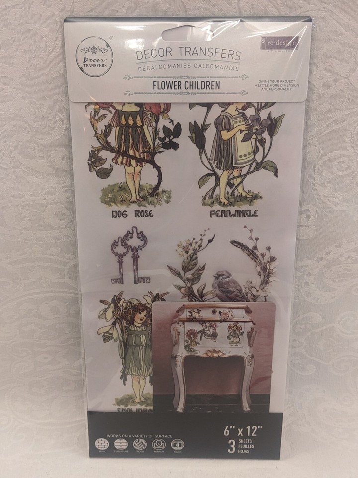 Rub On Furniture Transfers Flower Children Redesign with Prima Decals ...