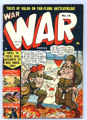 War Comics 14 (VG) reprints issue #3 (Canadian) circa 1951 Bell ...