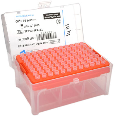 Racked Filter Tips, Graduated - Sterile - 10l - Racked Pack of 96 ...