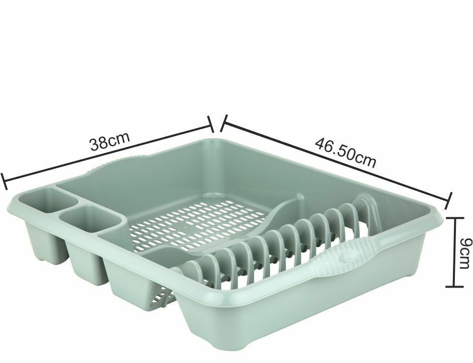 Plastic Dish Drying Rack Cutlery Holder Kitchen Sink Drainer for Cups ...