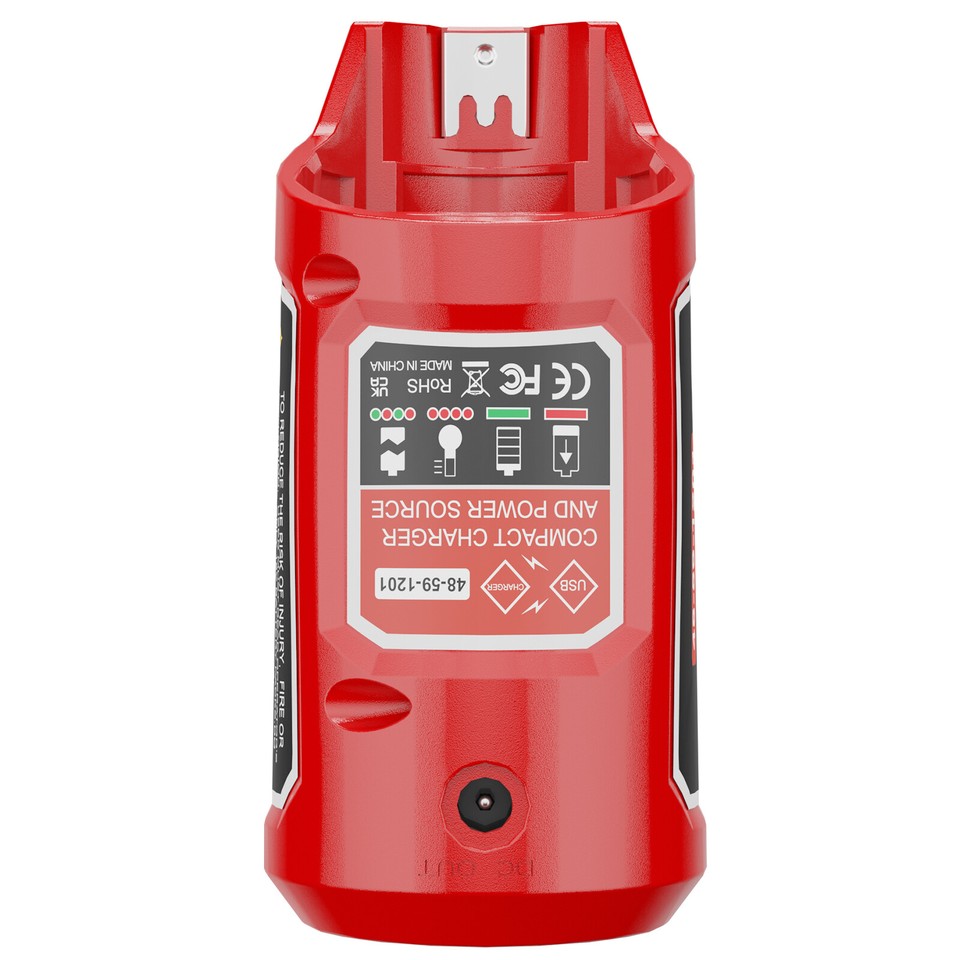 M12 USB Power Source for Milwaukee 12V USB Battery Charger Portable ...