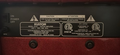 Kustom TR12L Red Tuck and Roll Guitar Amp 20W in Great Condition | eBay