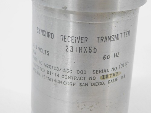 Vernitron 23TRX6b Synchro Receiver Transmitter 115v 60Hz M20708/56-01B for sale online | eBay