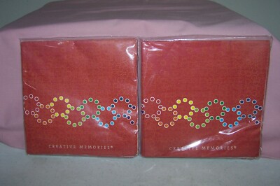 (2) Creative Memories Logo Paper Beverage Napkins 12 3 Ply Each Pack ...