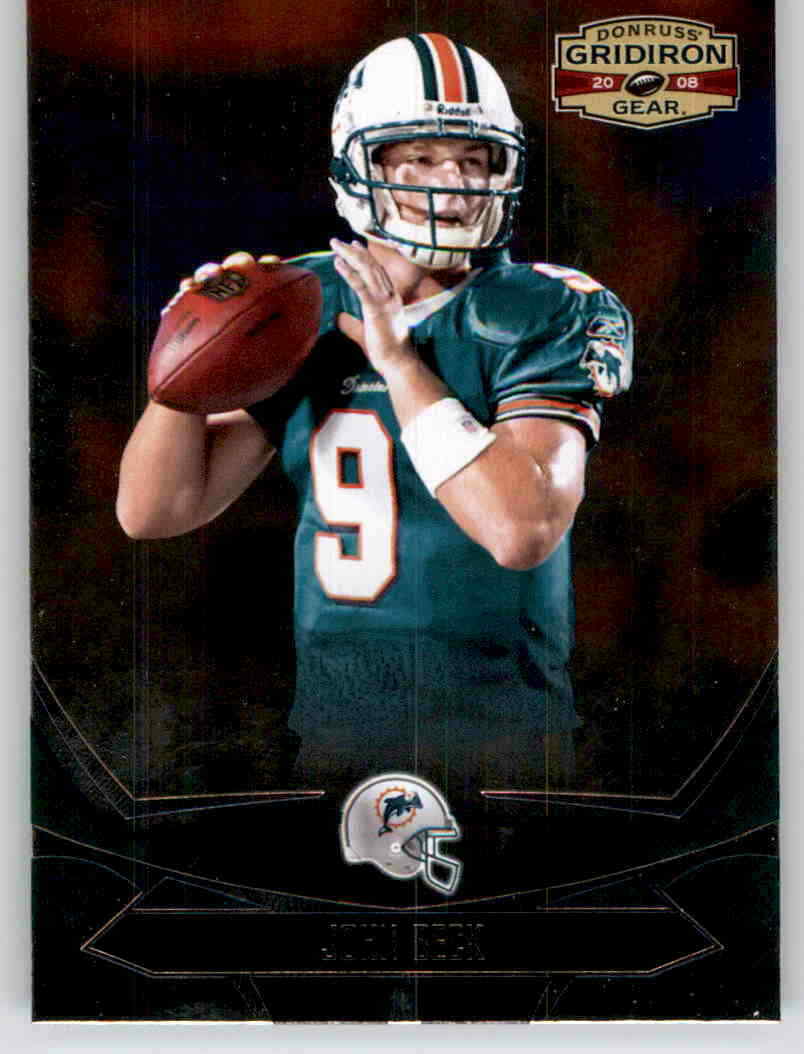 John Beck Dolphins 2007 Absolute Memorabilia Marks Of Fame Dolphins