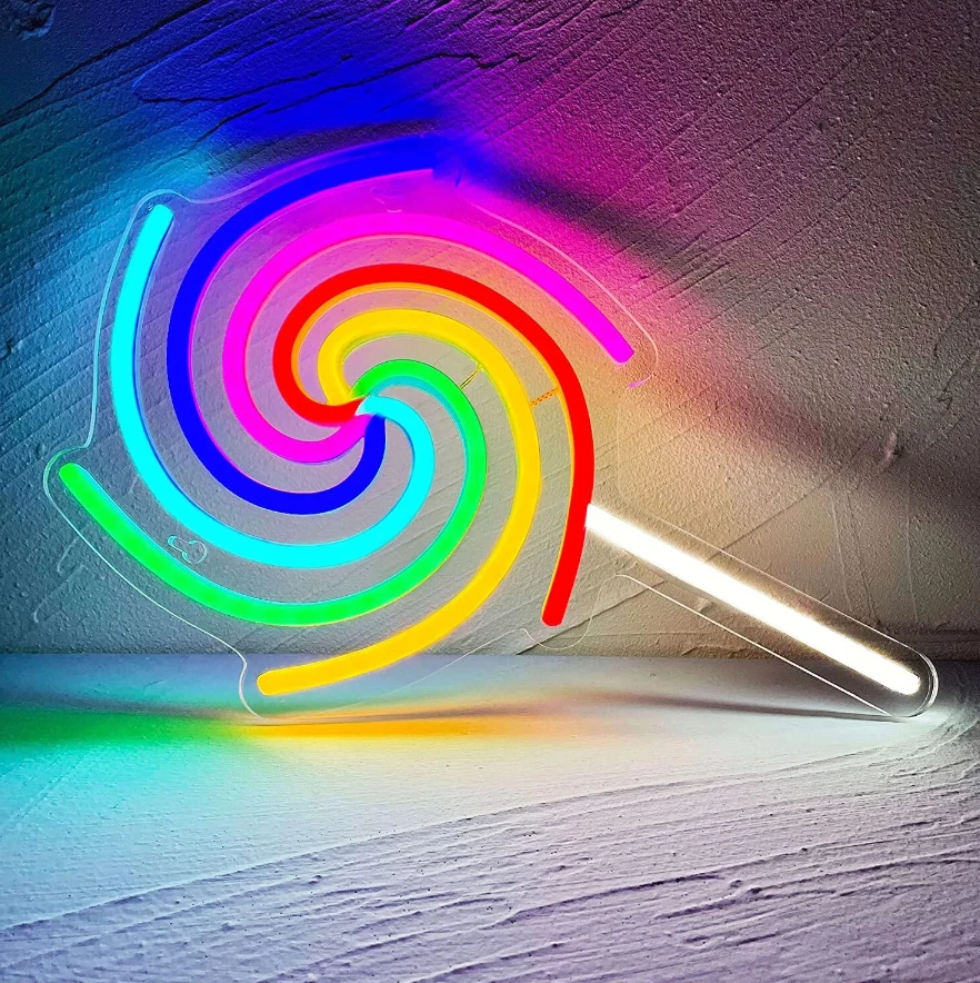 Rainbow Neon Rave Lights