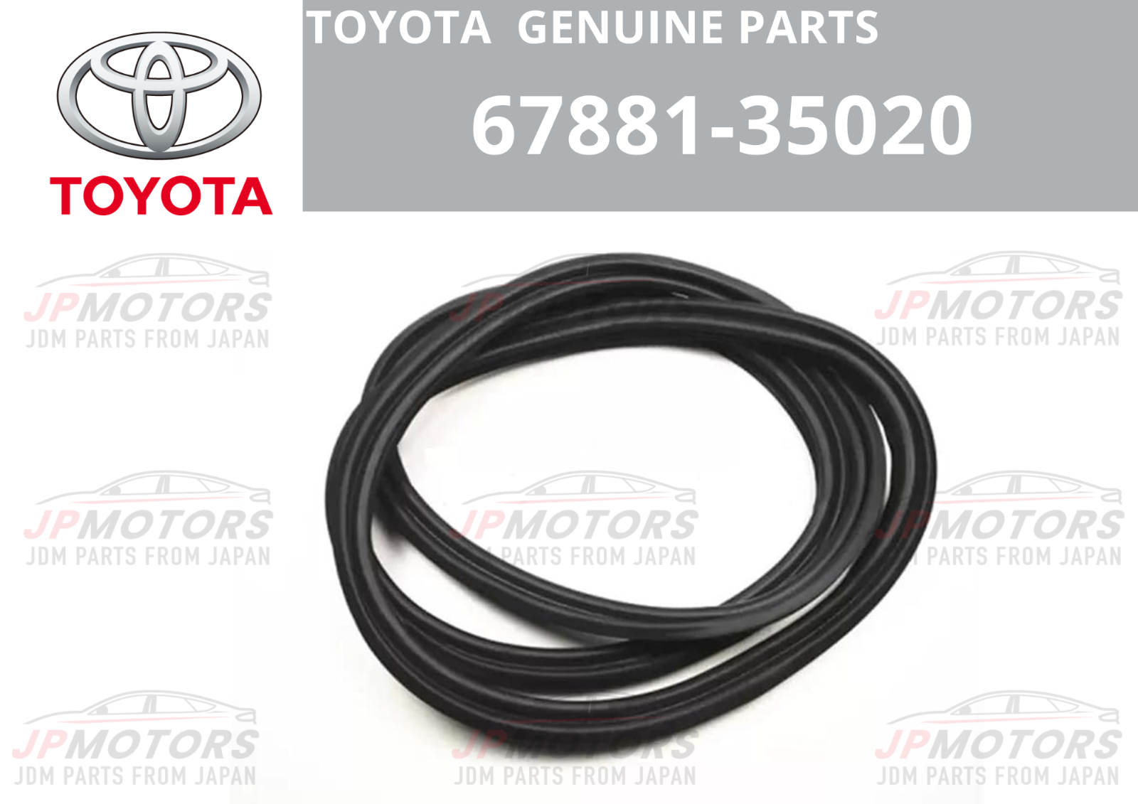 TOYOTA Genuine OEM 4RUNNER Weatherstrip Back Door Hatch Seal 67881 ...