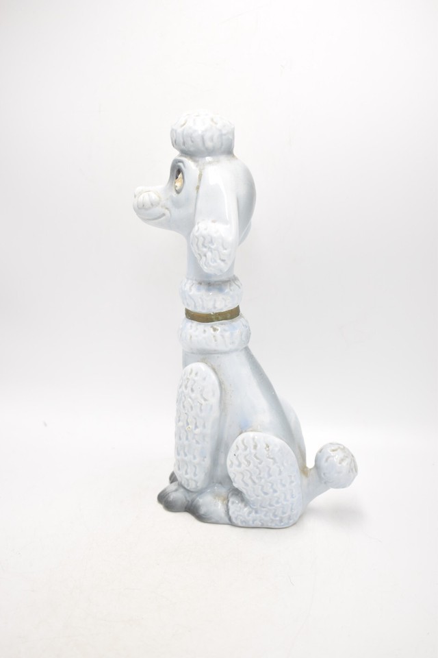 Vintage 1950s Italian Long Neck Poodle Dog Figurine Statue Ornament | eBay