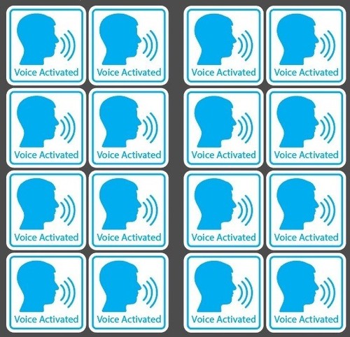 PRANK VOICE ACTIVATED FUNNY 3M Vinyl Decal STICKER 45X45mm 16 PK DOORS ...