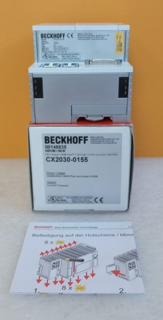 Beckhoff CX2030-0155 Intel Core i7-2610UE 1.5 GHz, 2 GB RAM, CPU Module ...