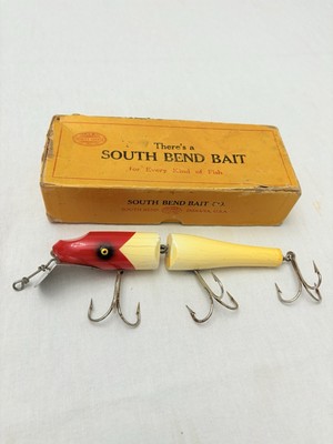 Vintage South Bend Giant Jointed Pike Oreno 960 RW Wood Lure W’ Correct ...