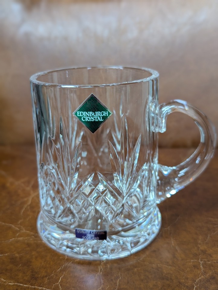 Vintage Edinburgh Crystal Pint Glass With Original Box | eBay UK