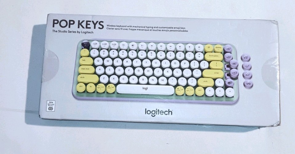 Logitech Pop Key Mechanical Keyboard And Mouse Purple Bundle | eBay