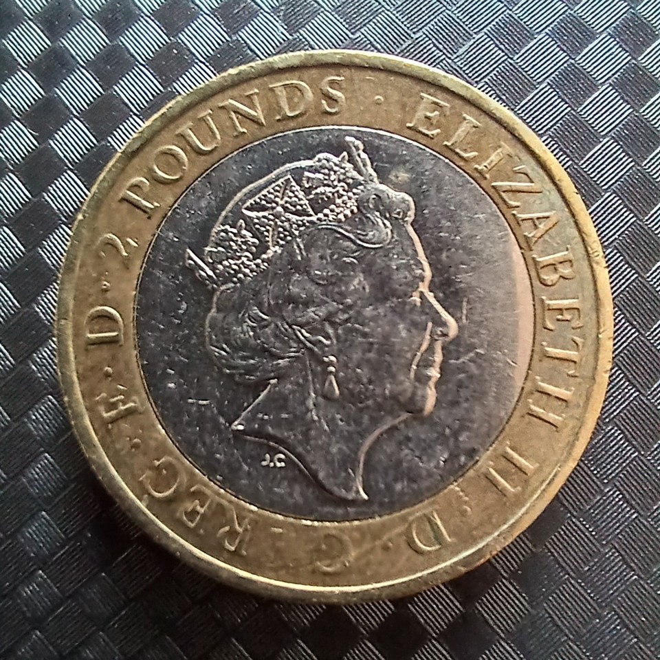 Royal Navy HMS ROYAL OAK WW1 Anniversary 2015 £2 Two Pound Used ...