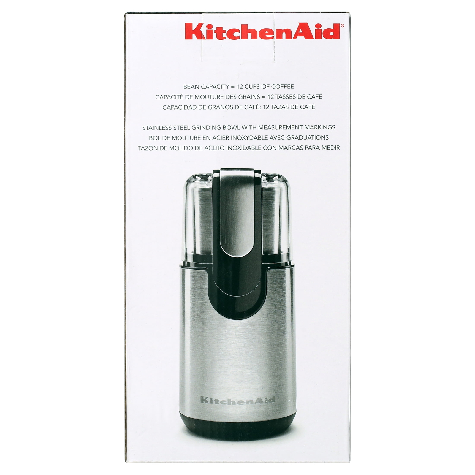 KitchenAid Blade Coffee Grinder, Onyx Black BCG111 Stainless Steel ...