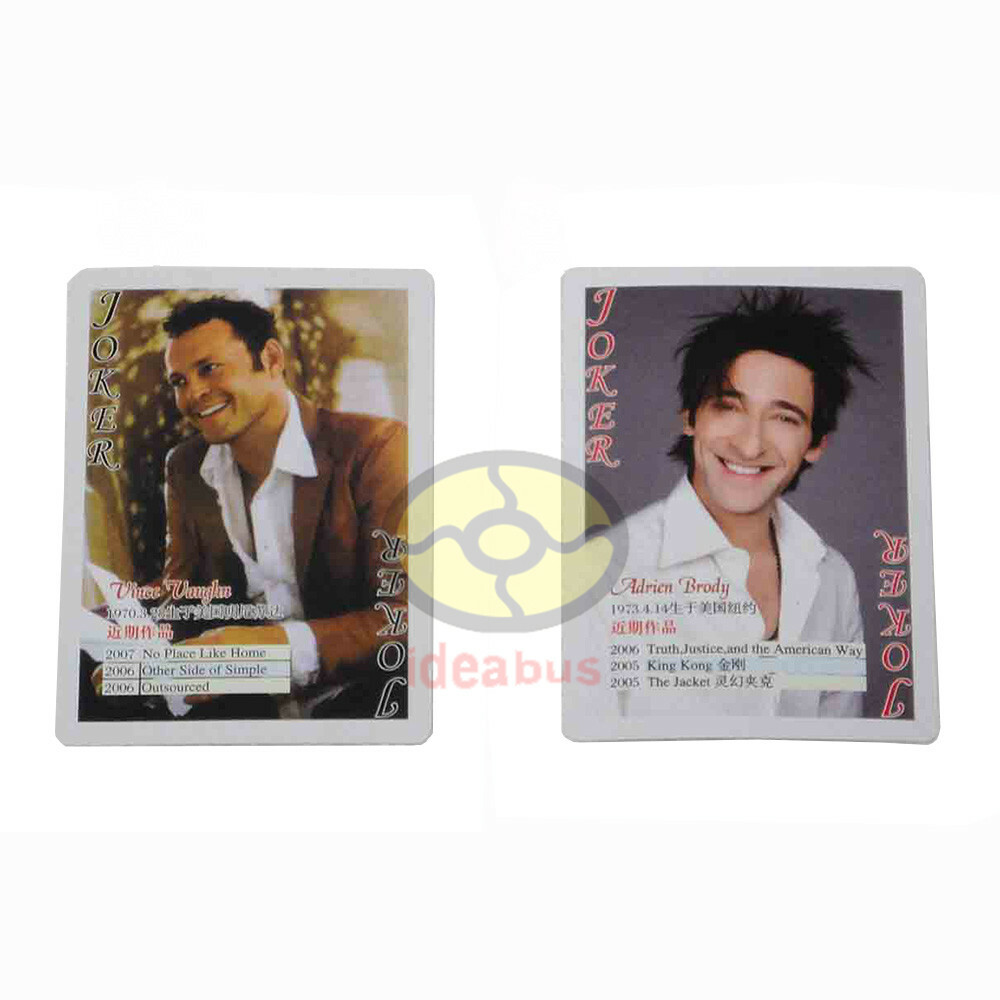 Collecting Playing card/Poker Deck 54 cards Famous Male Movie Stars in ...