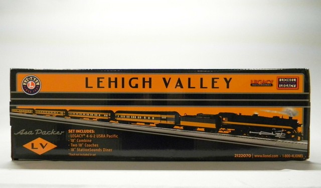 LIONEL LEHIGH VALLEY LEGACY ASA PACKER PASSENGER TRAIN SET O GAUGE ...