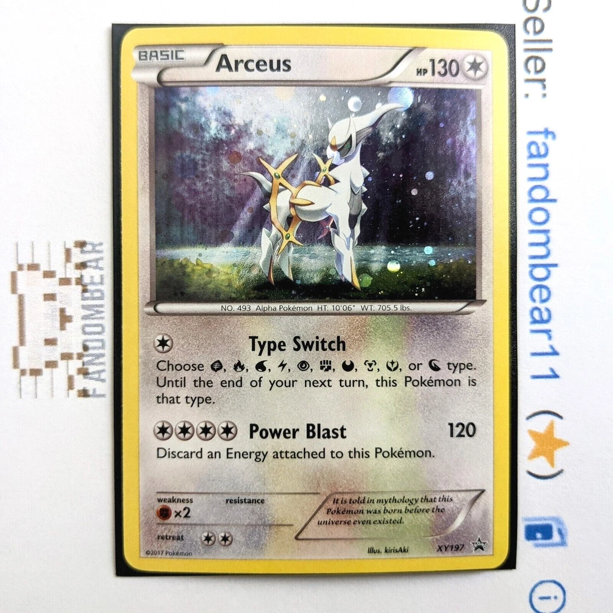 Pokemon Cards Arceus All Types
