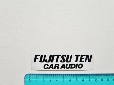 ADESIVO FUJITSU TEN CAR AUDIO STICKER AUTOCOLLANT VINTAGE 80s ORIGINAL ...