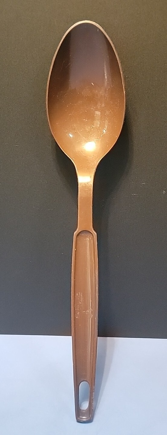 Ekco Plastic Nylon Solid Serving Basting Spoon Dark Brown Retro MCM Vintage Used | eBay