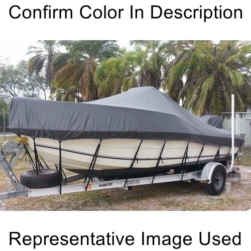 Carver 74201F-10 Styled-To-Fit Open Jon Travel Boat Cover - Slate Gray ...