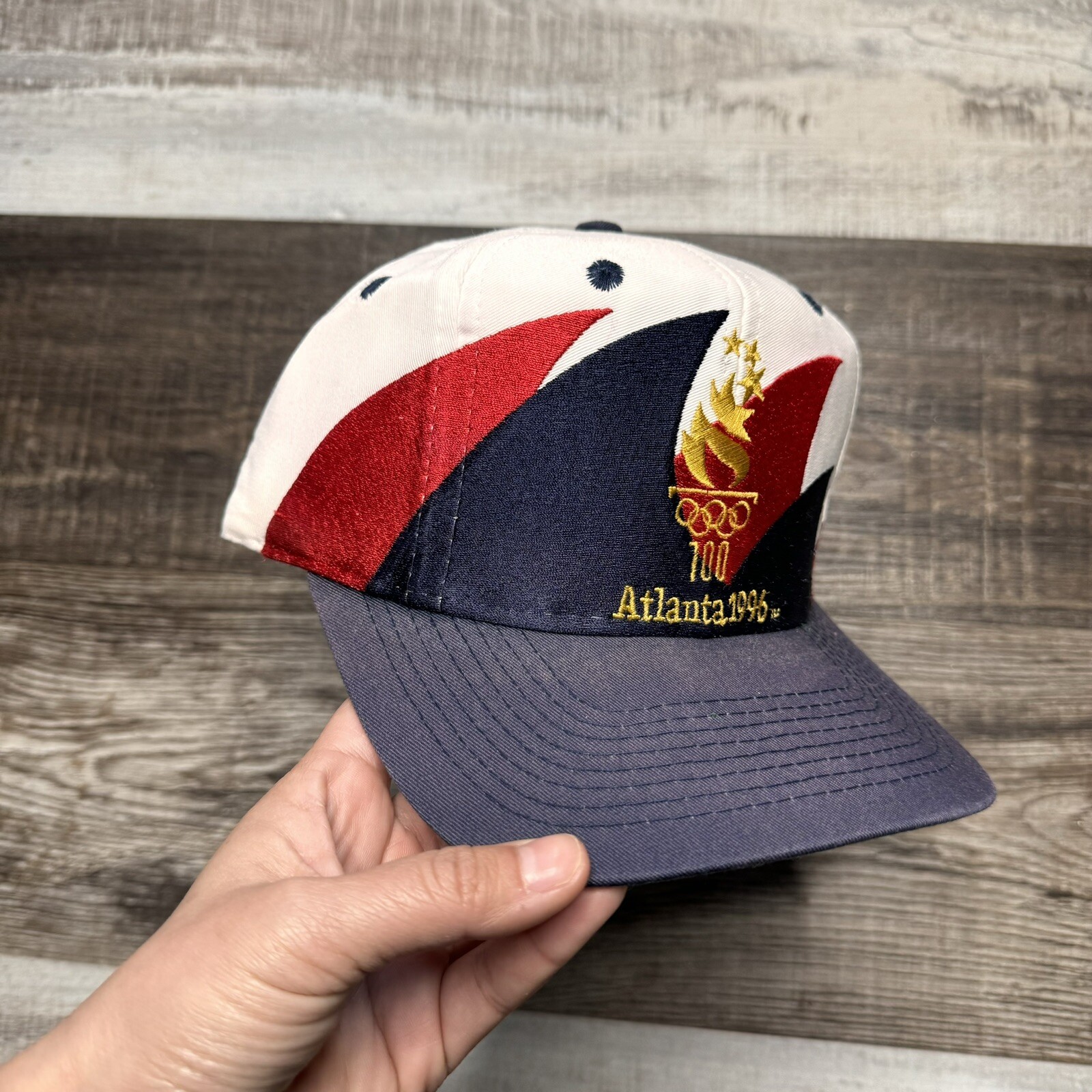 Vintage 1996 Atlanta Olympics Double Shark Tooth Hat … - Gem