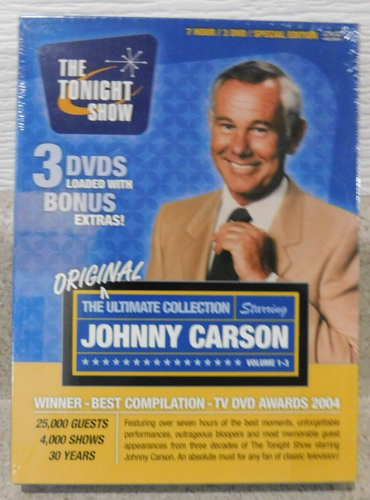 Johnny Carson Tonight Show DVD Box Set The Ultimate Collection FACTORY ...