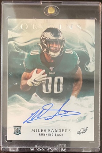 Miles Sanders RC On-Card Auto | 2019 Panini Origins RC Auto | Eagles | eBay