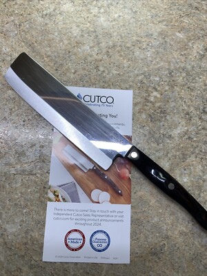 CUTCO 1735 Vegetable Cleaver Knife Sharp! Classic/Black Handle Factory ...