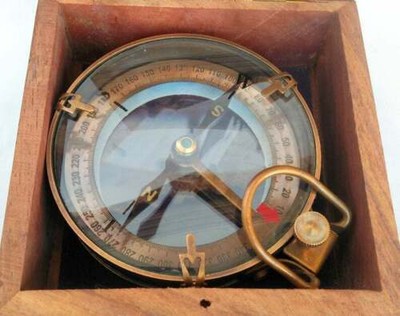Marine Ship Captain Compass Antique Finish Spencer | eBay