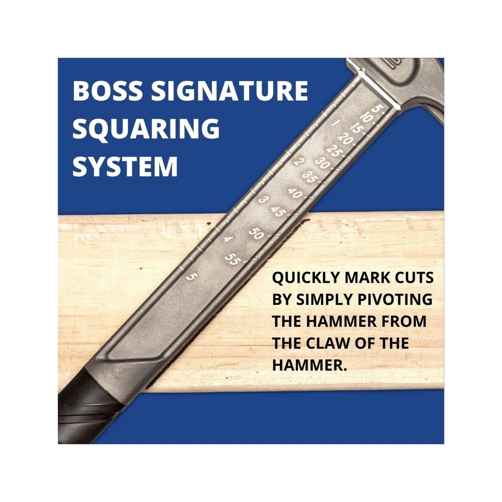 Boss Hammer Pro Series Titanium Hammer with Over-Molded No-Slip Rubber ...