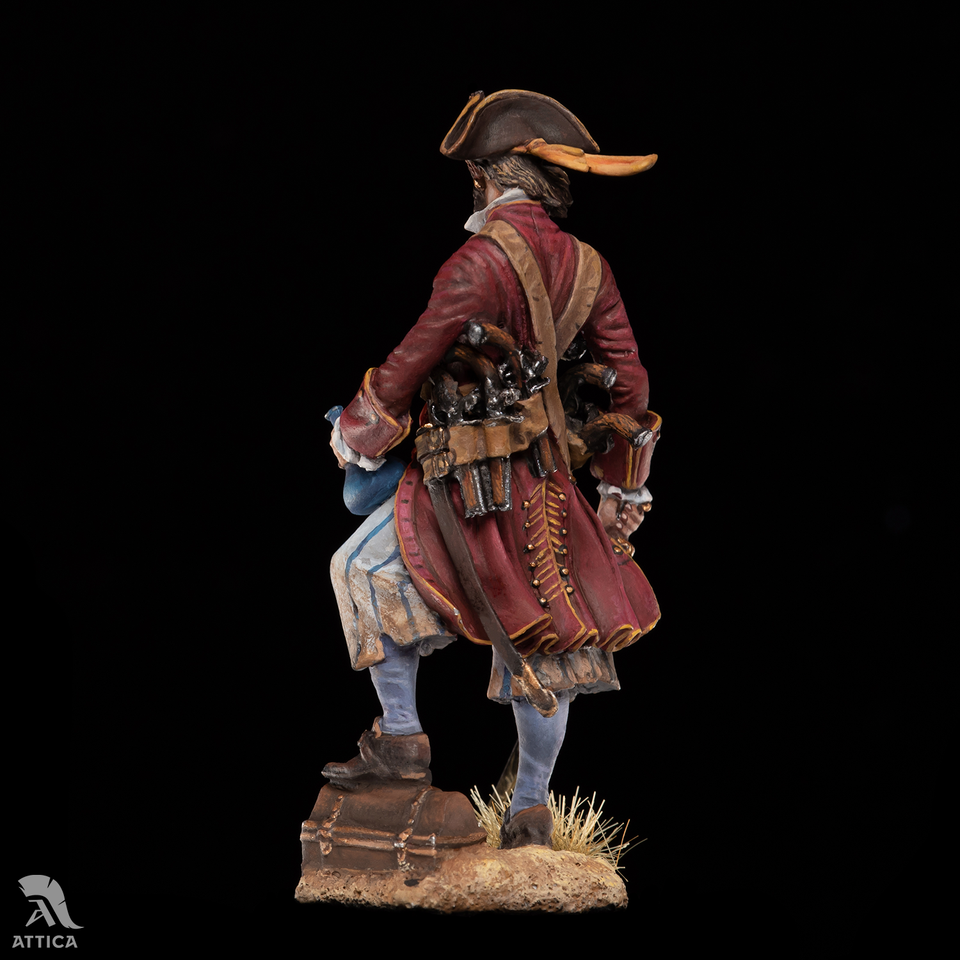 Blackbeard Pirate 54mm Painted Miniature Tin Toy Soldier | Art Level | eBay