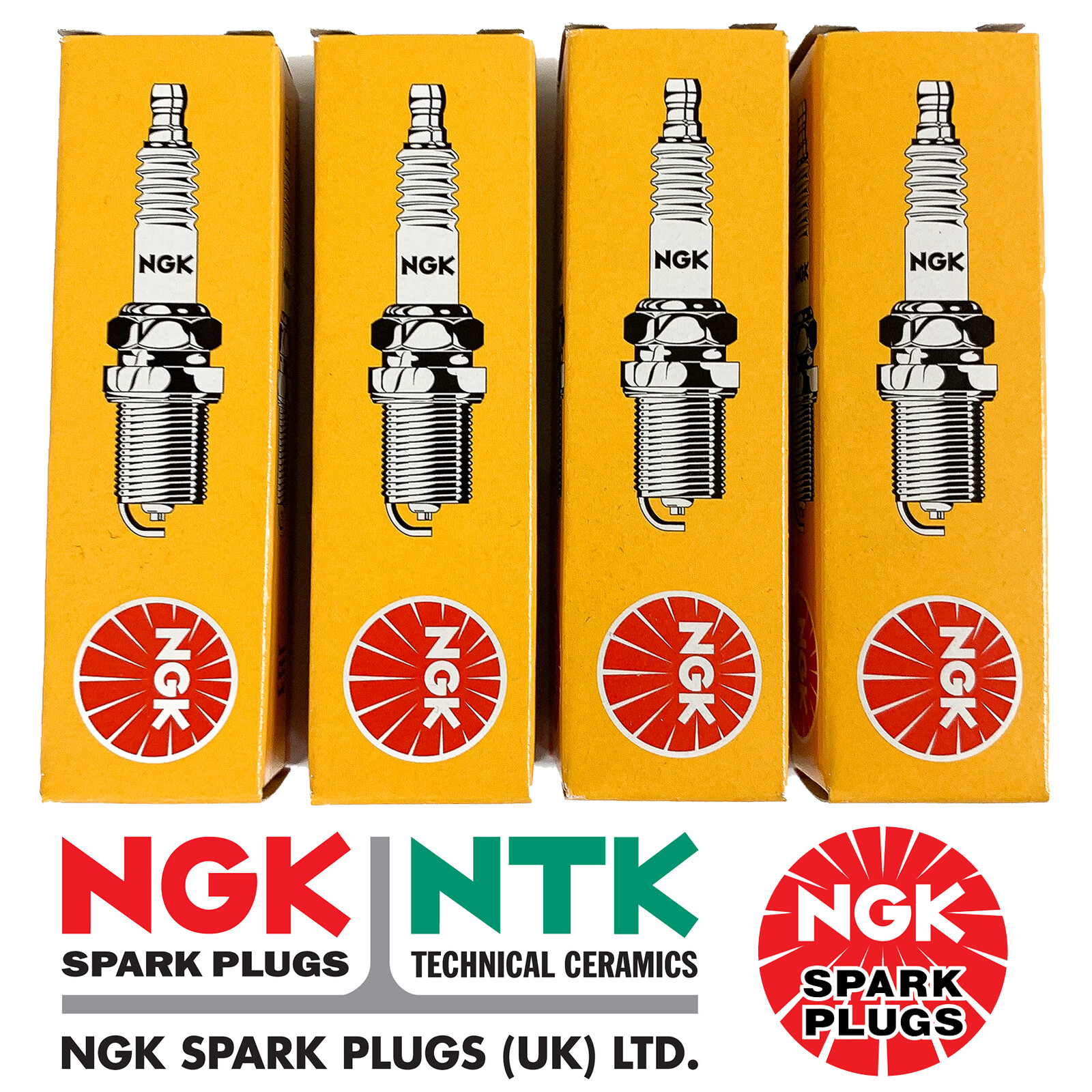 4 X GENUINE NGK SPARK PLUGS IFR7X7G 91039 PREMIUM SPEC SPARK PLUGS FREE ...