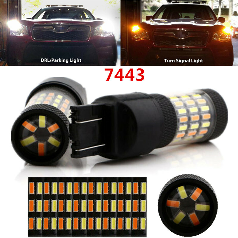 7443 7440 7444 Light Turn Signal Switchback DRL Parking Light Bulbs ...
