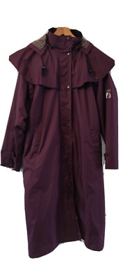 Jack Murphy Heritage Long purple raincoat with country style tweed ...