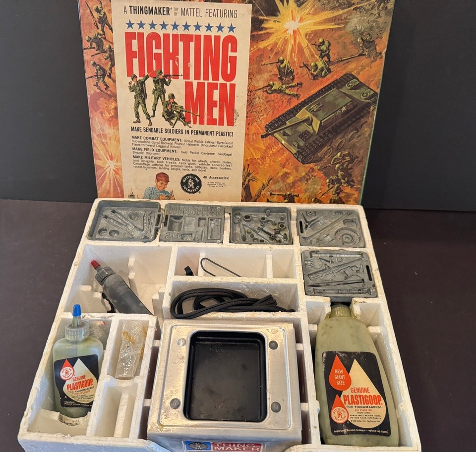 Vintage Mattel Thingmaker Fighting Men set Creepy Crawlers | eBay