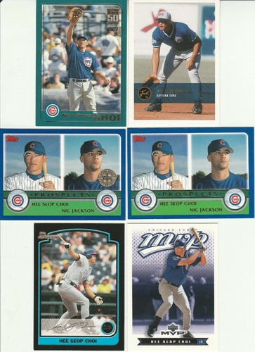 ⚾ 20 HEE SEOP CHOI different cards lot RC 2000 - 2005 Cubs Marlins ...