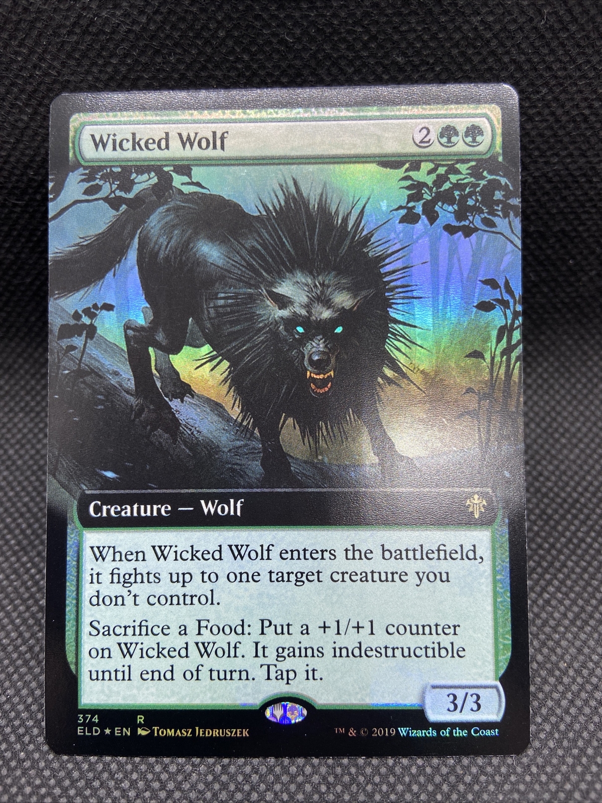 1x Wicked Wolf Extended Foil - Throne of Eldrane - MTG | eBay