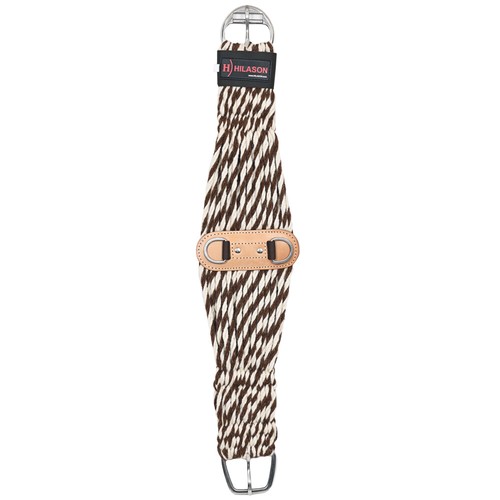 94HS HILASON Horse Western 27 Strand Double Weave Two-Tone Roper Cinch ...