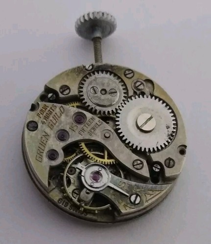 1920's GRUEN GUILD 819 Rolex 600 Watch Movement Aegler 9.75L Running | eBay