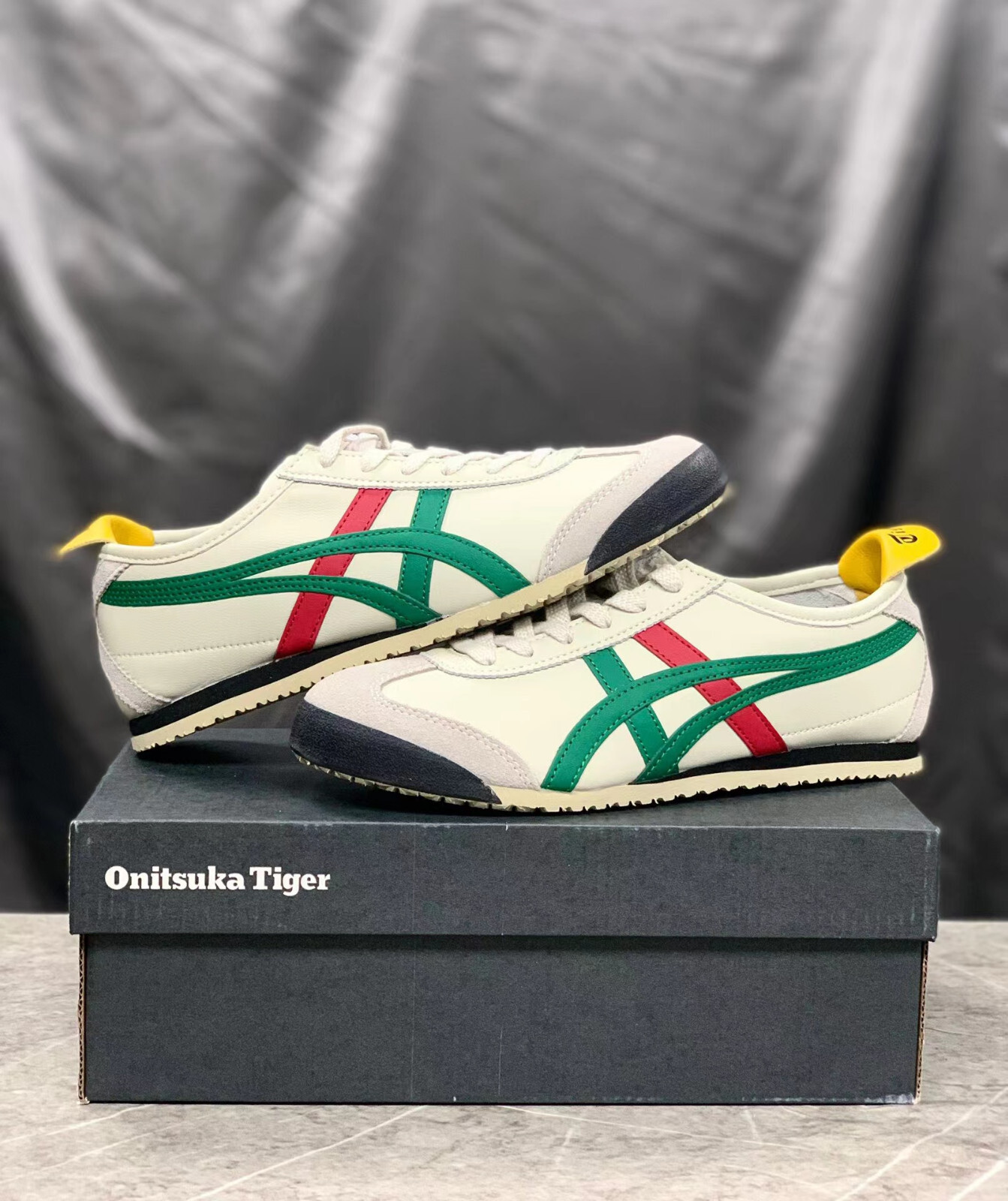 Onitsuka Tiger MEXICO 66 1183C102-201 Birch/Green Classic Unisex ...