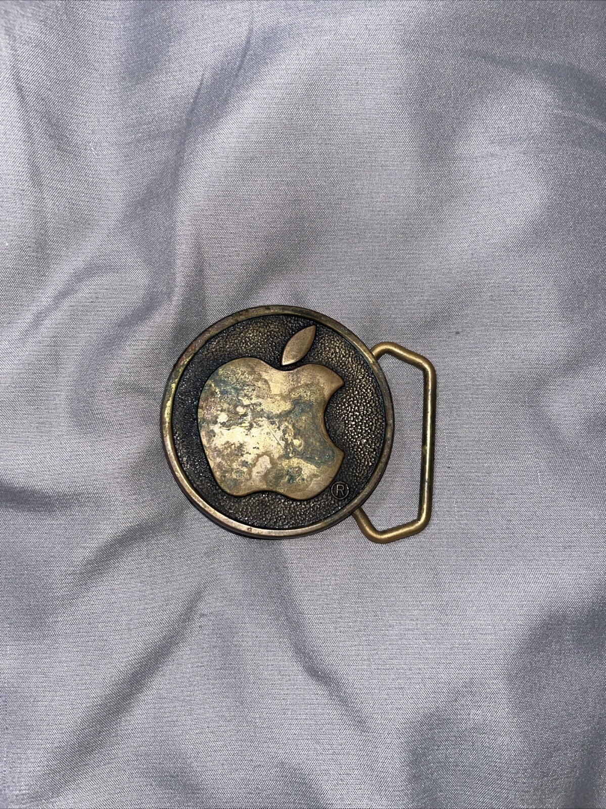 Vintage Original 1978 Apple Computer Solid Brass Belt… - Gem